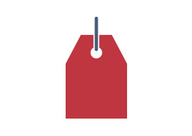 Red Label Simple Flat Vector