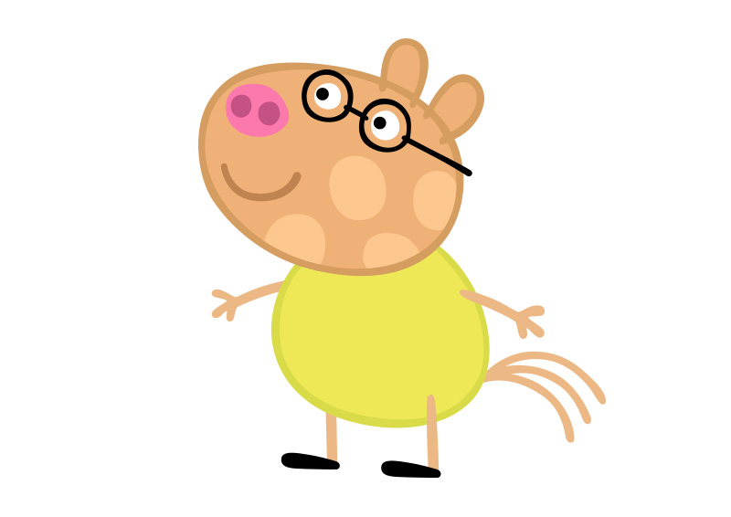 pedro-pony-peppa-pig-character-free-vector