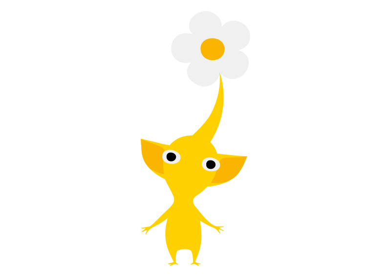 Yellow Pikmin Nintendo Free Vector - SuperAwesomeVectors